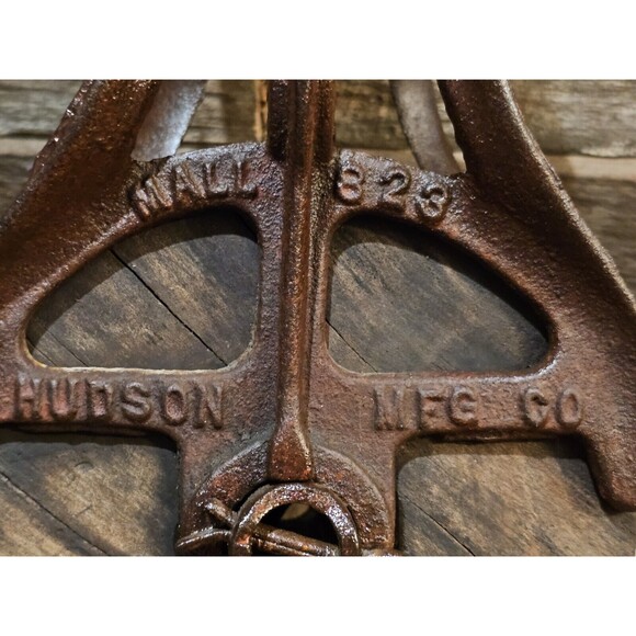 Accents | Antiquevintage Hudson Cast Iron Hay Trolley Carrier Barn Rope ...
